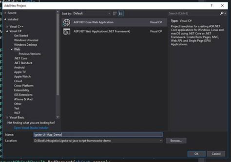 Ignite UI Geographic Map With ASP NET Core And JavaScript