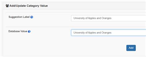 Managing Auto Suggest Lists