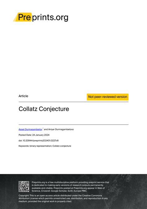 pdf collatz conjecture