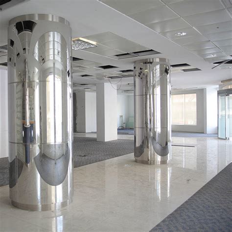 Export Column Cladding Silver Stainless Steel Column 40 Off