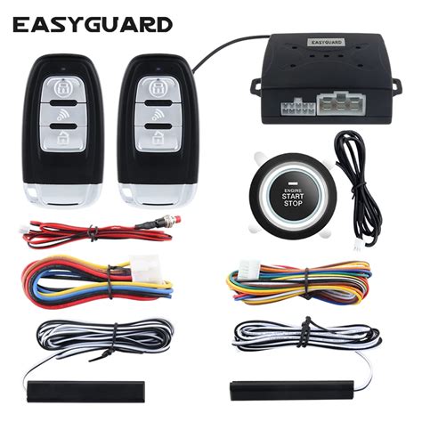 Aliexpress Com Buy EASYGUARD Quality Smart Key PKE Car Alarm System Push Button Start Stop