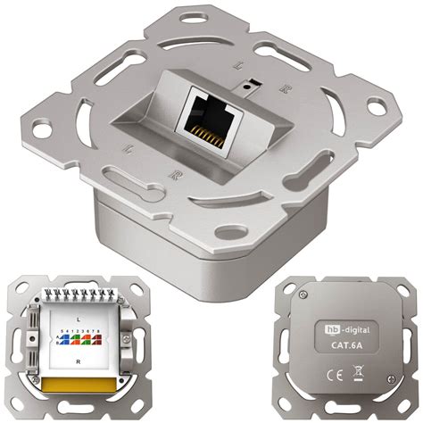 Lan Socket Cat 6a Data Socket Flush Mounted Rj45 Hb Digital 8 09