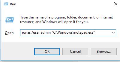 How To Run A Program As A Different User RunAs In Windows Windows