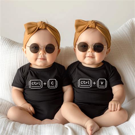 Twin Matching Outfit Soft Cotton Bodysuits Etsy