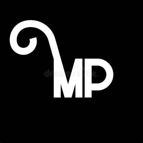 Mp Letter Logo Design Initial Letters Mp Logo Icon Abstract Letter Mp