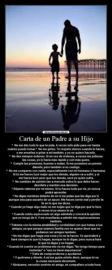 Carta De Un Padre A Su Hijo Imagui