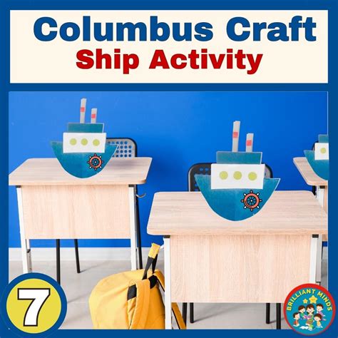 Columbus Day Craft Santa Maria Activities Bulletin Board Coloring