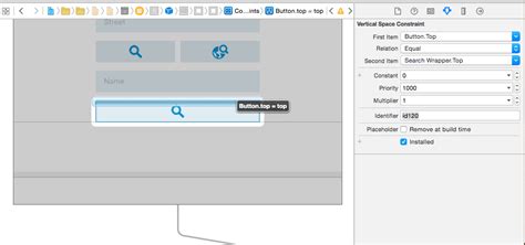 Ios AutoLayout Unable To Simultaneously Satisfy Constraints Stack