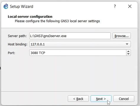 GNS Setup Wizard Options Explained