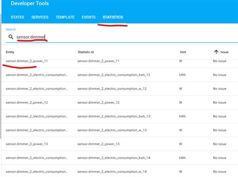 Statistics In Developer Tools Shows The Wrong Entity Ids Configuration Home Assistant Community