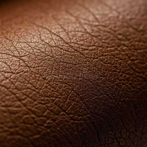 Close Up Of Textured Brown Leather Showcasing A Detailed Pattern Of Fine Intersecting Stock