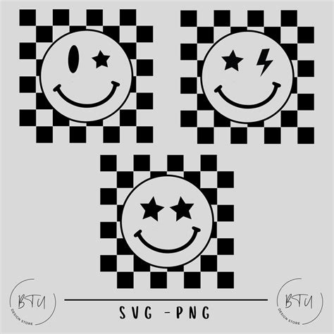 Checkered Smile Png Svgcheckered Svg Happy Smile Png Checkerboard