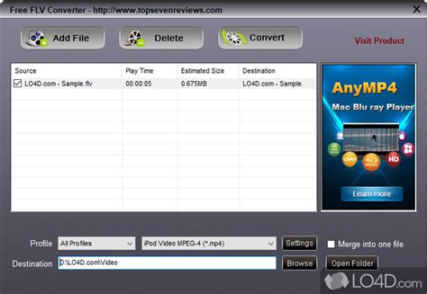Free FLV Converter Screenshots