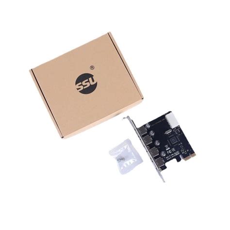 Плата расширения Pci E X1 на Usb 3 0 4 порта питание Molex купить с доставкой по выгодным