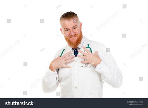 Redhead Doctor Medical Gown Isolated On Stock Photo Shutterstock