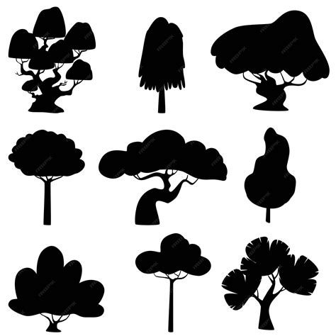 Premium Vector Tree Shapes