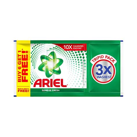 Ariel Detergent Powder Tripid Pack Sunrise Fresh 90g 6s 1