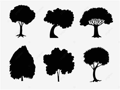 Trees Simple Outline Trees Vector Simple Outline Trees Png And