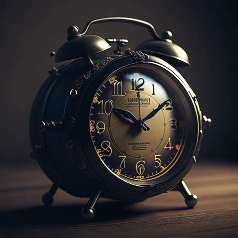 Premium Ai Image Old Fashioned Alarm Clock Generated By Ai