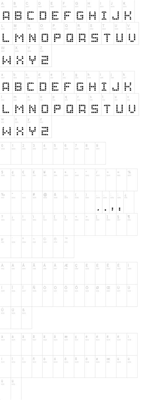 grid font