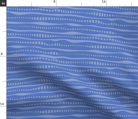 Cobalt Blue Stripes Coordinate Fabric Spoonflower