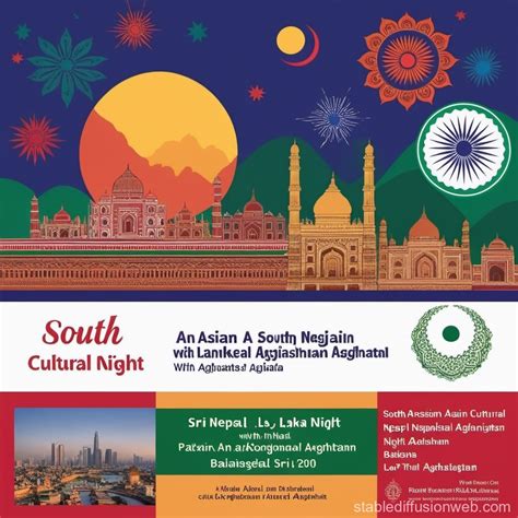Poster South Asian Cultural Night Stable Diffusion Online