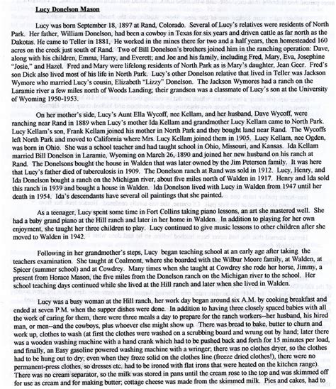 Recollections About Lucy Donelson Mason