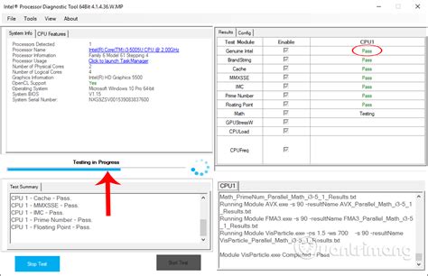 Cách Kiểm Tra Cpu Bằng Intel Processor Diagnostic Tool