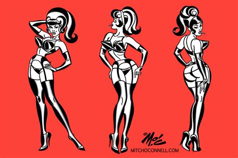 Mitch O Connell Free Sexy Pin Up Tattoo Designs Of The Day