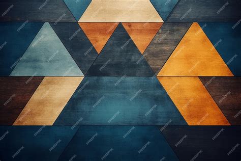 Premium Photo Geometric Background With Nested Triangles