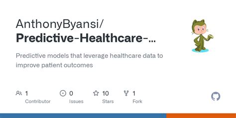 predictive healthcare analytics modeling patient outcomes readme md at
