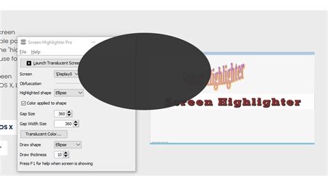 Screen Highlighter Pro Put The Focus On Part Of Your Screen For