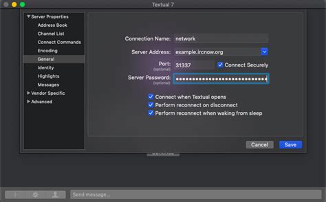 Freeirc Wiki Bouncer Connecting With Textual