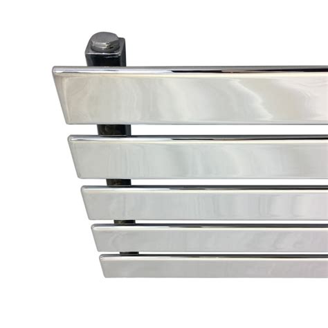 Corwen Chrome Flat Panel Electrical Horizontal Radiators