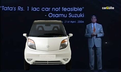 “a Car Most Said Couldnt Be Manufactured…” What Ratan Tata Told The World At The Nano Unveil