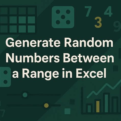 How To Generate Random Numbers Between A Range In Excel Excel Insider