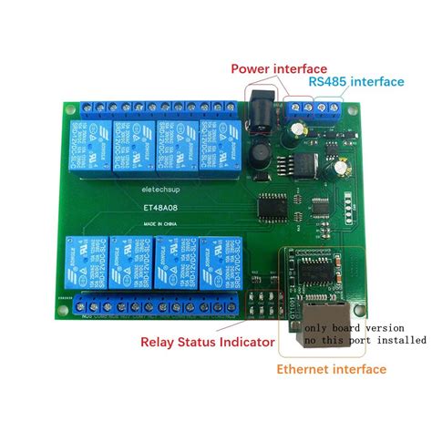 2 In 1 8ch Network Ethernet Rs485 Relay Modbus Rtu Slave Tcpip Udp Uart Switch Module Plc