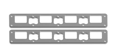 Billet Cnc Stainless Header Flanges Bae 5x Rect Port Hemi Heads