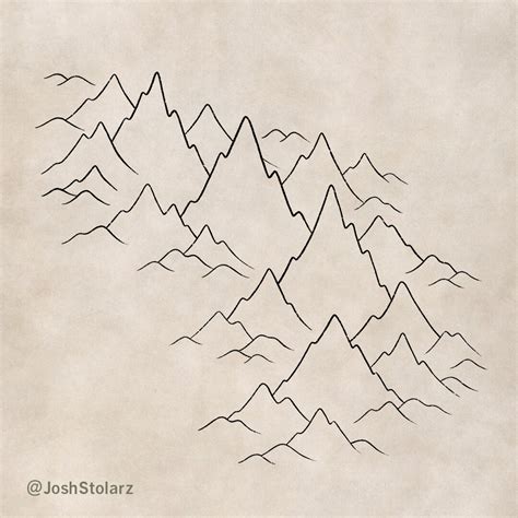 How To Draw Mountains On A Map Map Effects