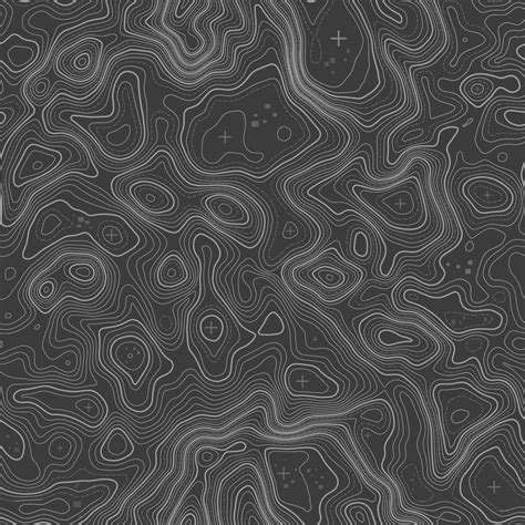 Seamless Pattern Topographic Map Background With Space For Copy