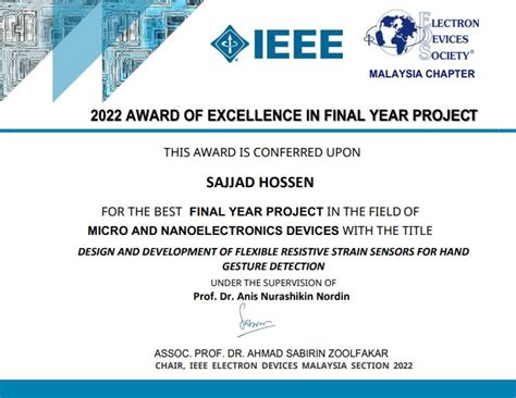 Sajjad Hossen On Linkedin Iium Finalyearproject Winner Microelectronics Electronicsengineering