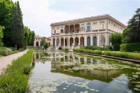 Premium Ai Image Magnificent Classical Building Surrounded By Premium Ai Image Magnificent Classical Building Surrounded By
