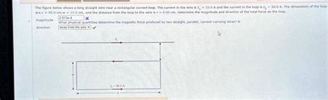 Solved Texts The Figure Below Shows A Long Straight Wire Near A