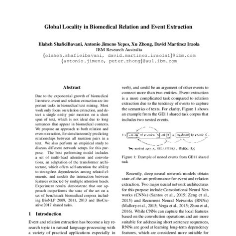 Global Locality In Biomedical Relation And Event Extraction Acl Anthology