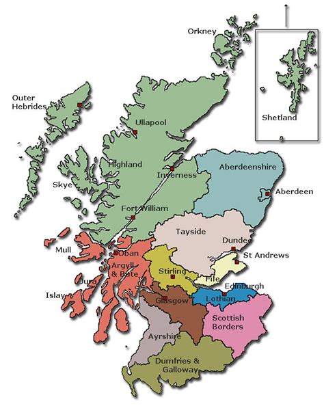 Other Maps Of Scotland Scotland Map Scotland History Scotland