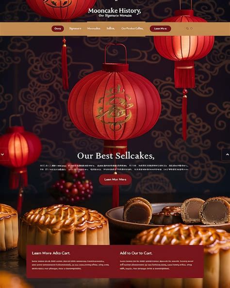 Parallax Scrolling Web With Floating Lantern Effect Traditio Autumn Theme Layout Idea Designs