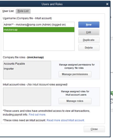 Permissions Needed To Import An Iif File Ramp