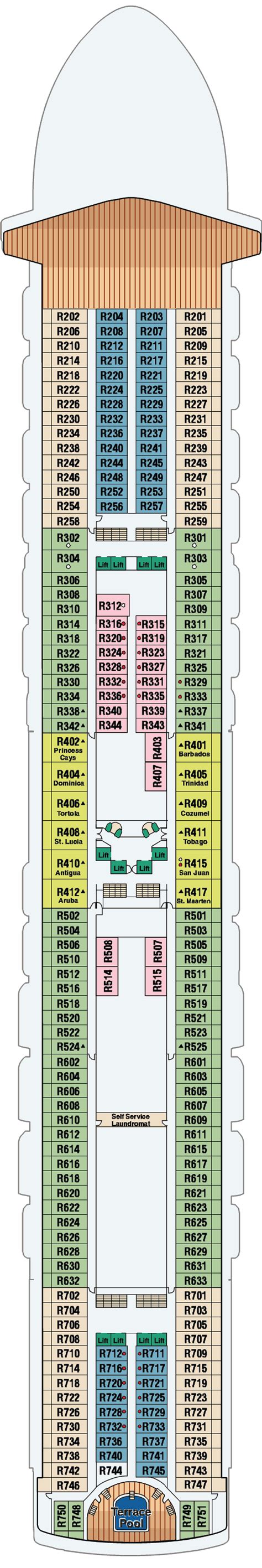 Ruby Princess Deck Plans