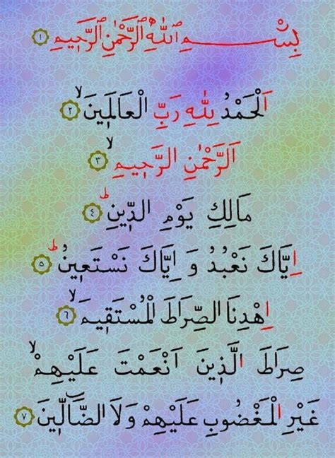 Al Fatiha English Subtitles Al Fatiha Recitation Surah Fatiha