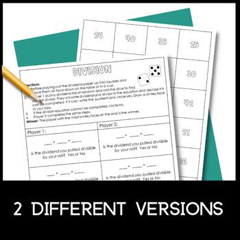 3rd Grade Introduction To Division Games Partner Activity TPT